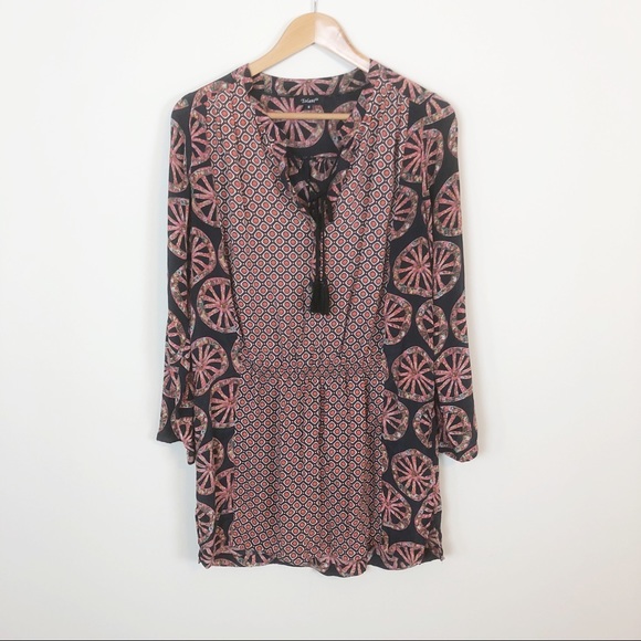 Tolani | Dresses | Tolani Mix Print Tie Front Amanda Tunic Dress | Poshmark